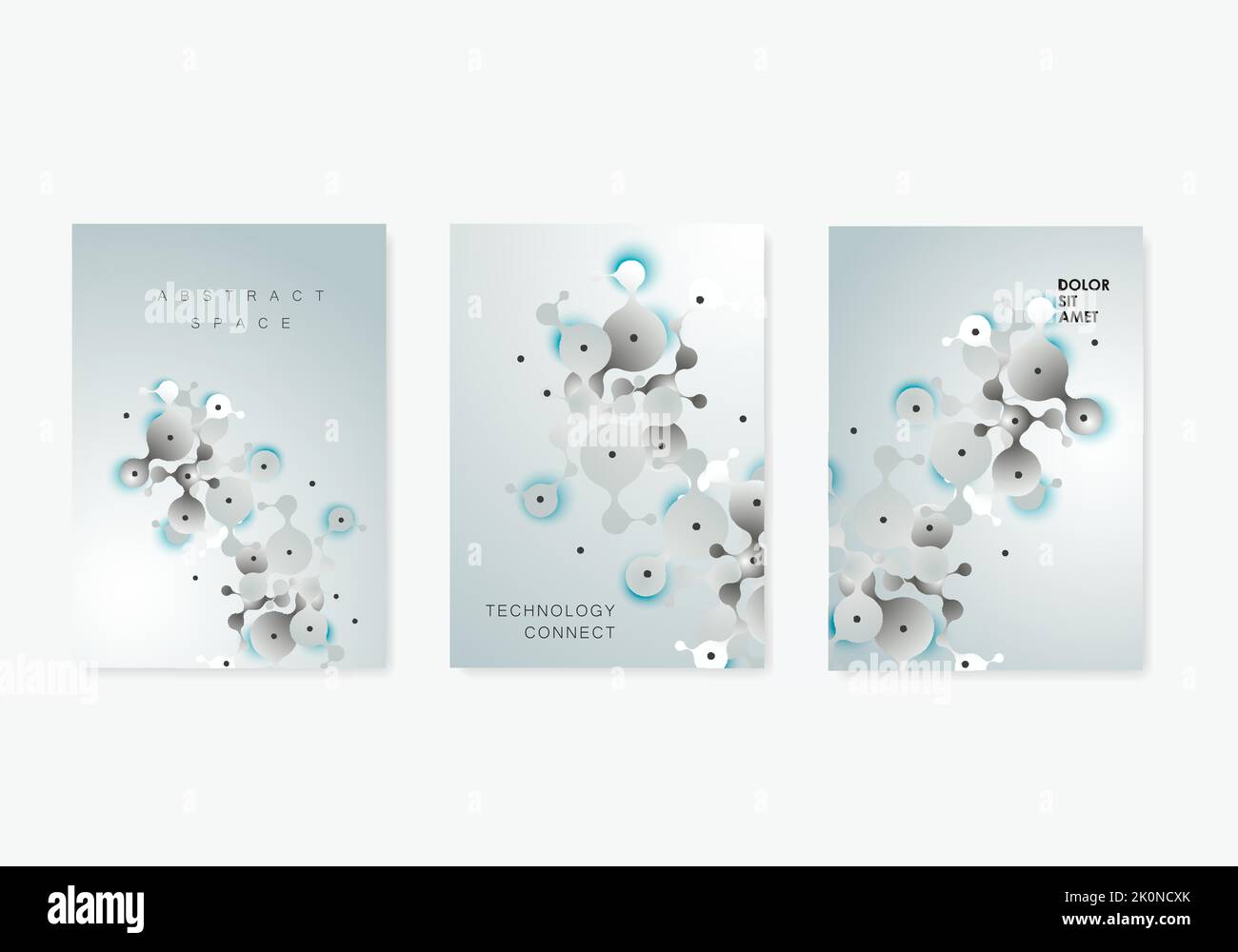 Beauty structure molecules connections. Line art pattern with connect ...
