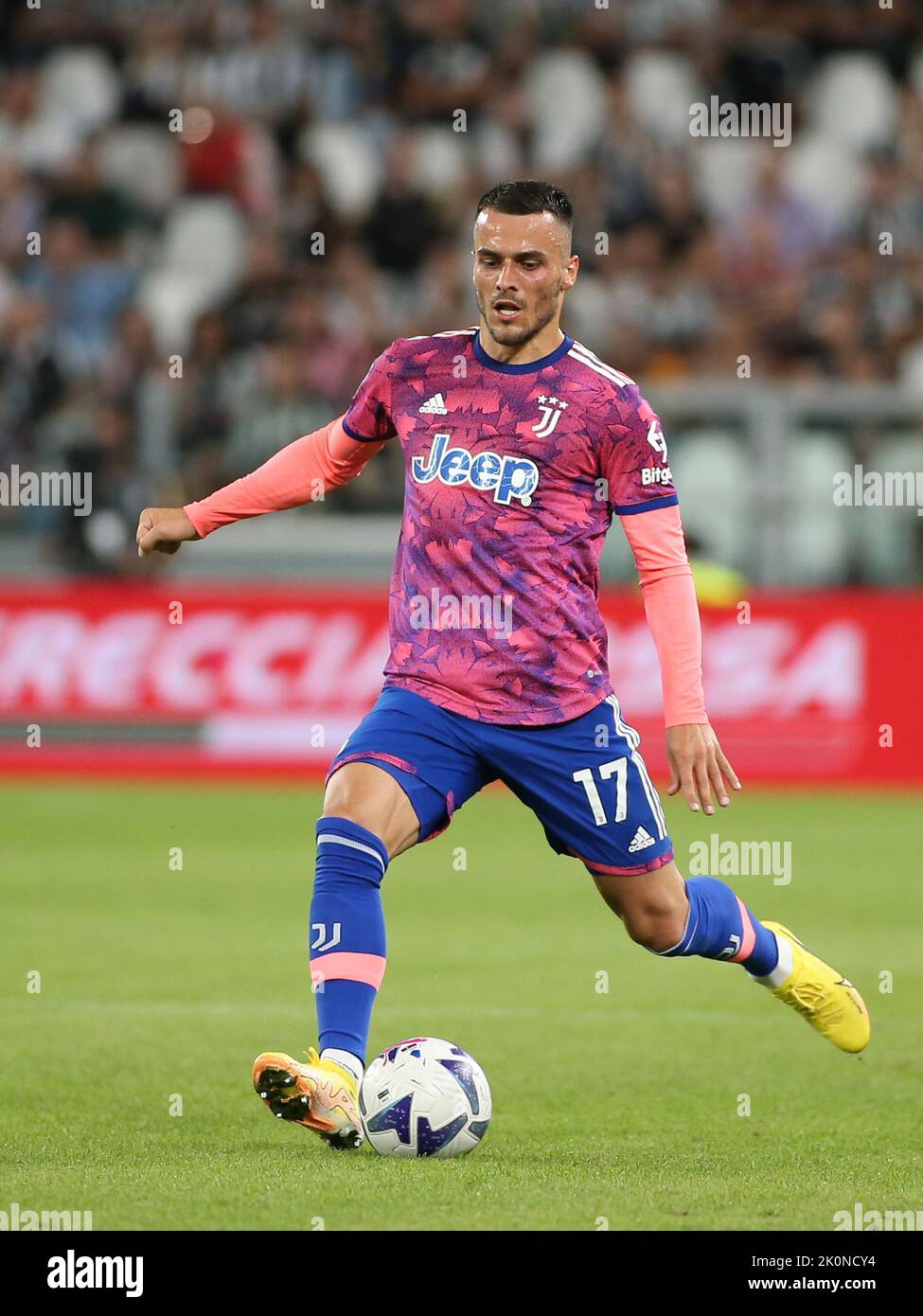 Allianz Stadium, Turin, Italy, September 11, 2022, Filip Kostic ...