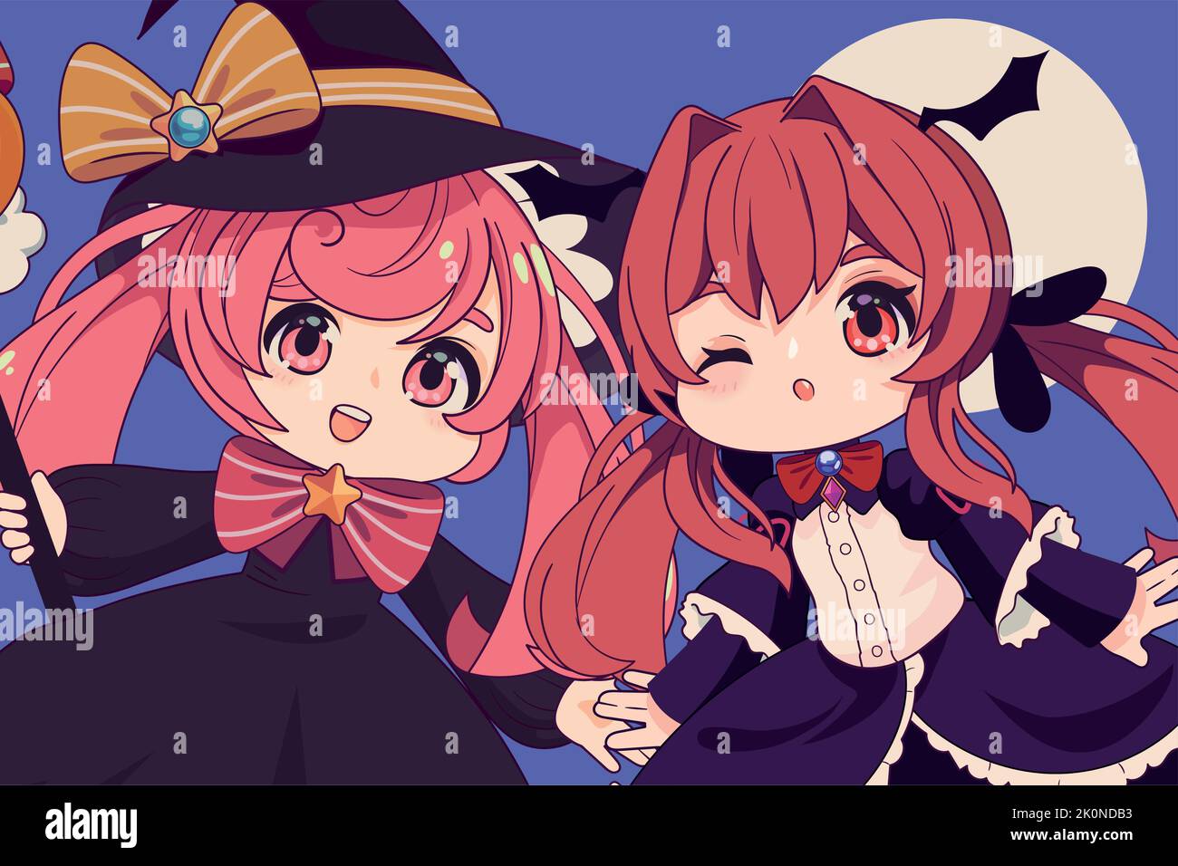 Chibi moon Stock Vector Images - Alamy