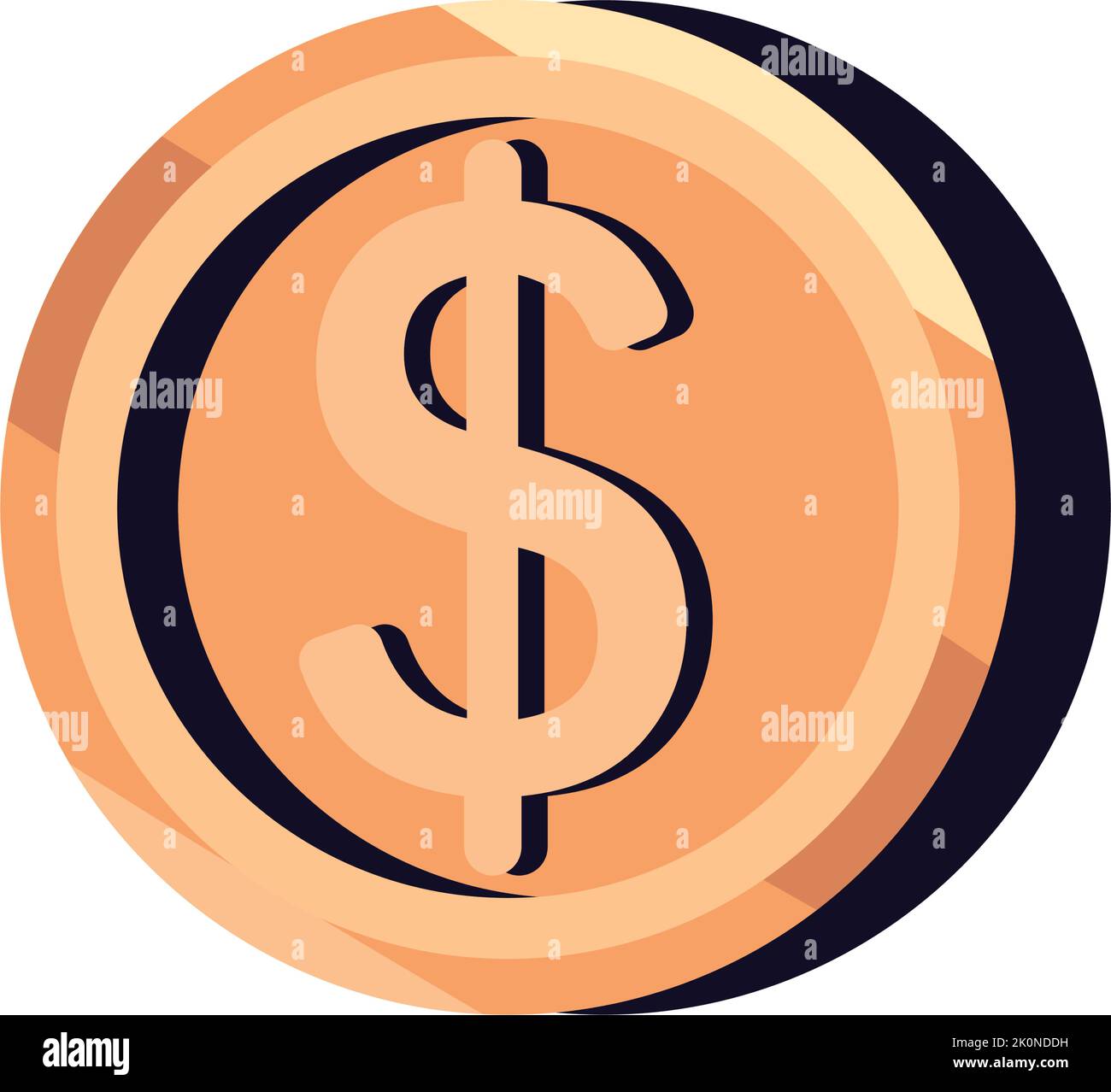 flat coin design Stock Vector Image & Art - Alamy