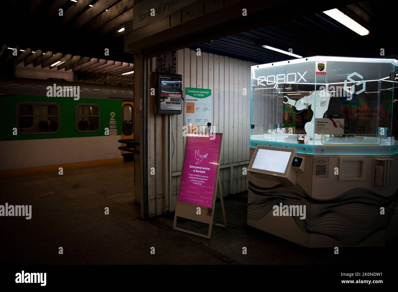 A Robox robotic automatic arm coffee making maching is seen at the ...