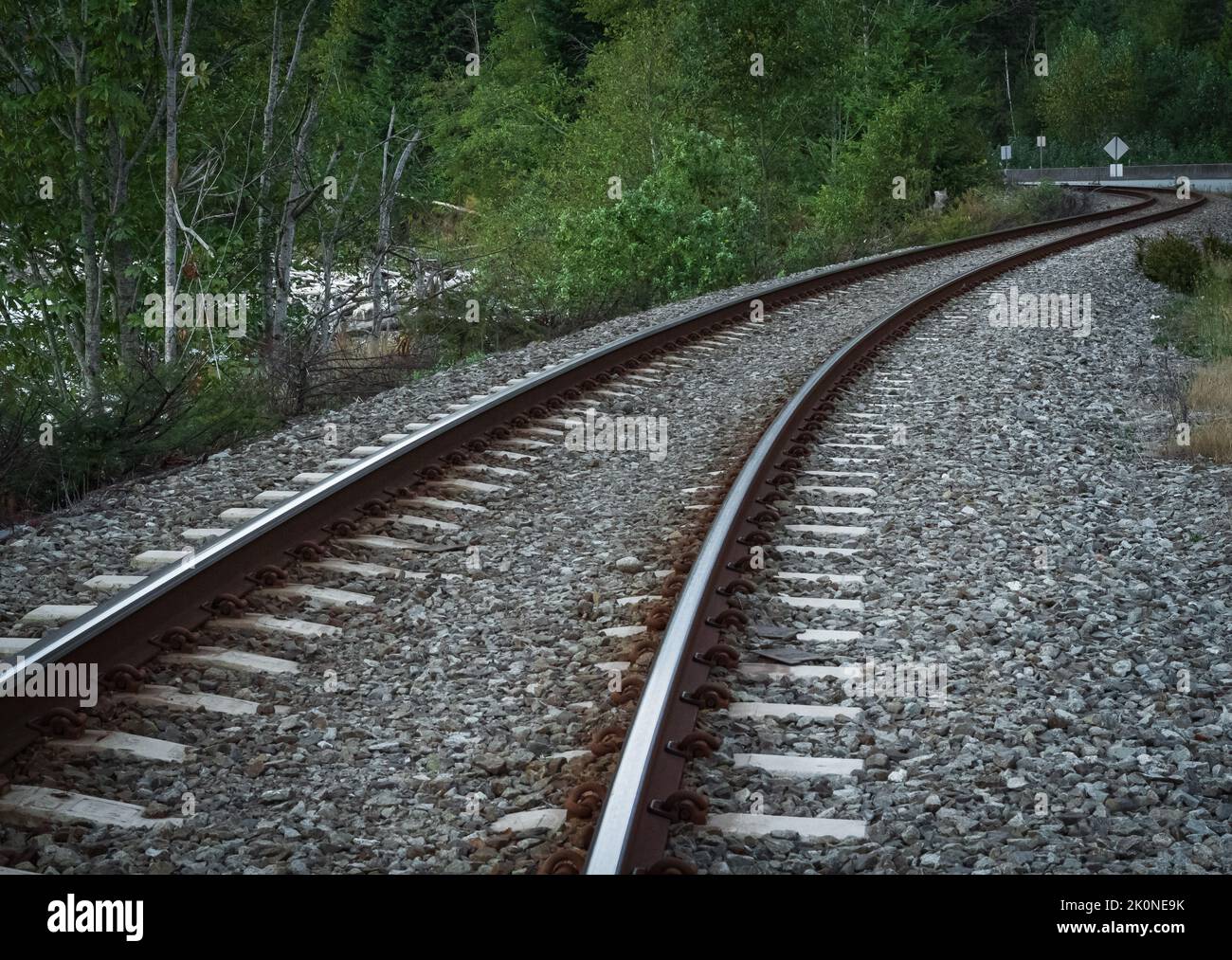 Empty railroad track hi-res stock photography and images - Alamy