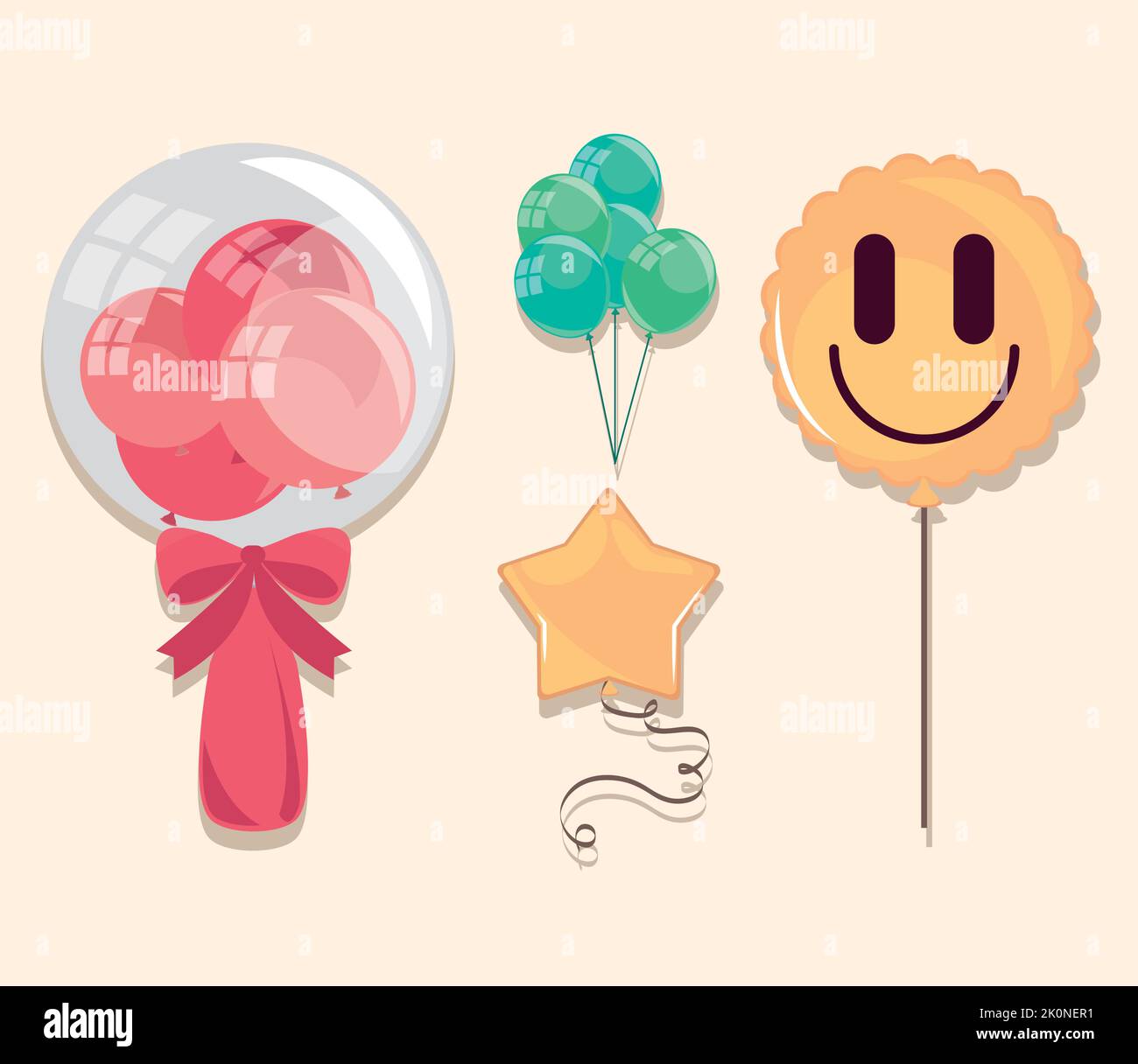 set of balloons Stock Vector Image & Art - Alamy