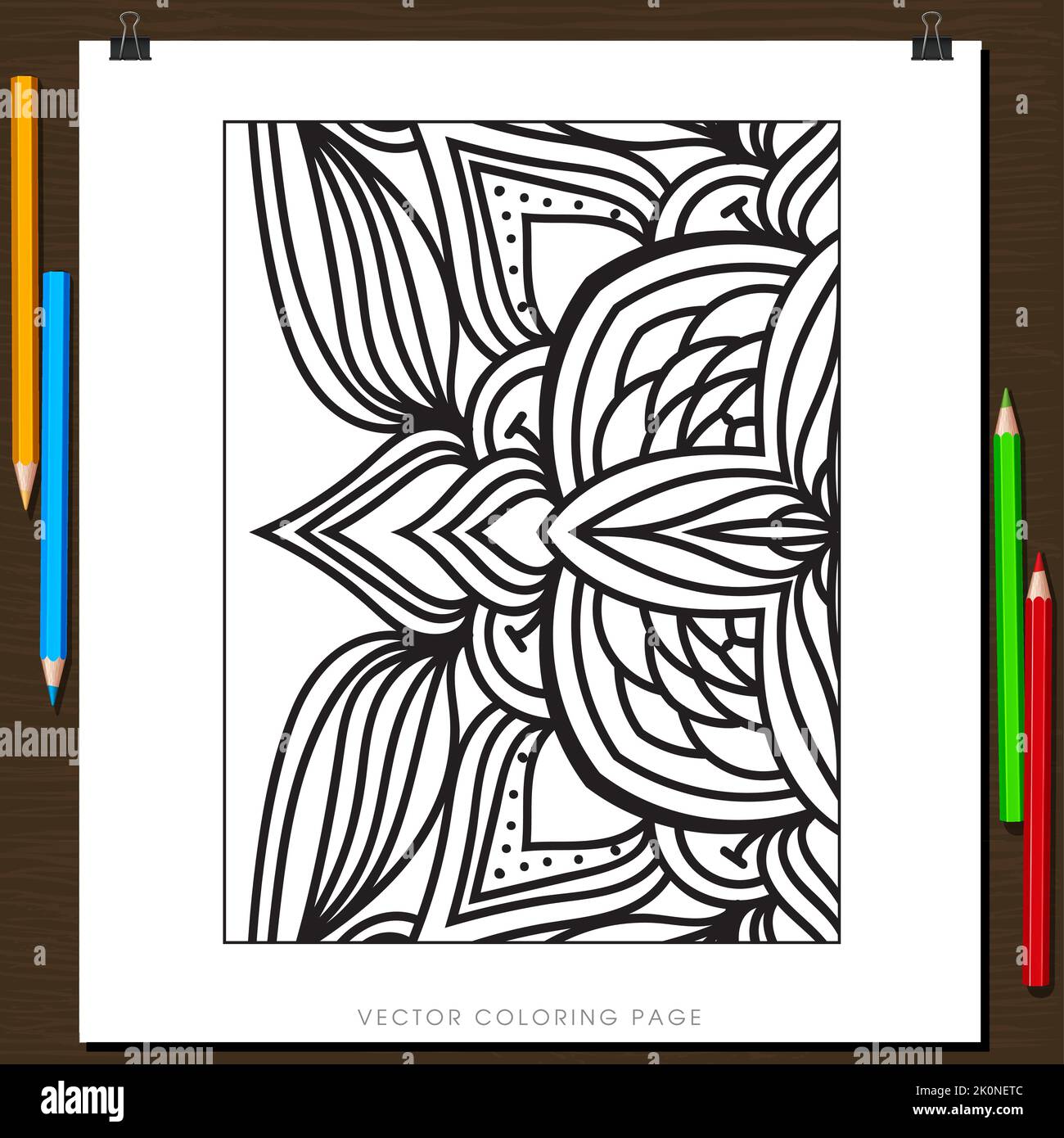 How to draw mandala Stock Vector Images - Alamy