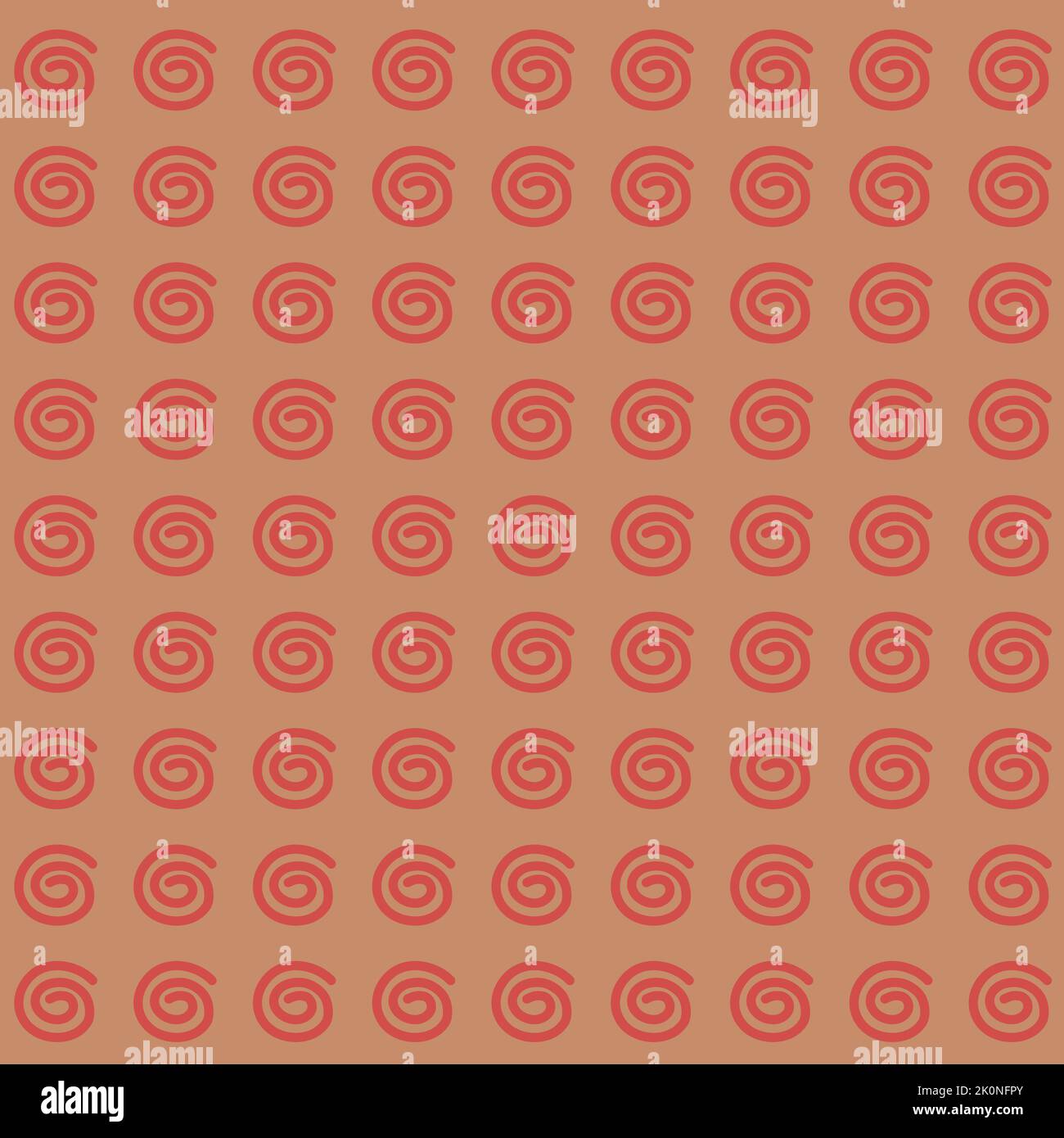 Drawn spiral repeating seamless pattern vector illustration design on a ...