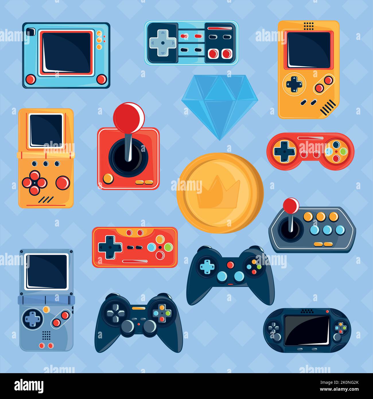 set of video game Stock Vector Image & Art - Alamy
