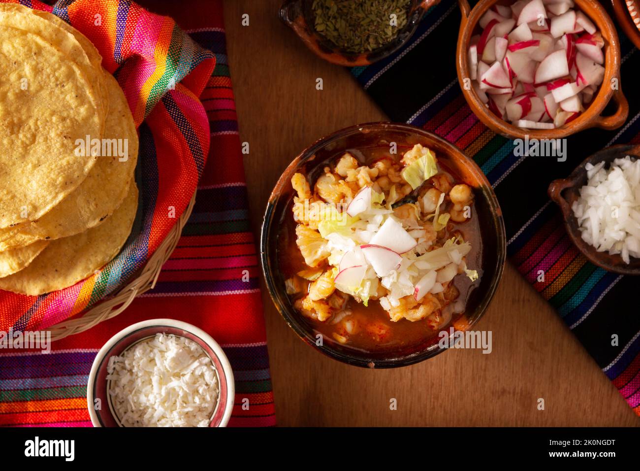 Pozole Rojo. Traditional mexican stew very popular in mexico and ...