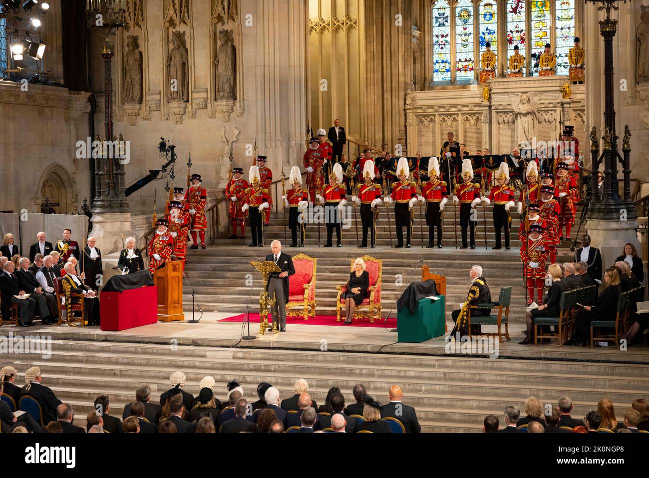 (220912) -- LONDON, Sept. 12, 2022 (Xinhua) -- Britain's King Charles ...