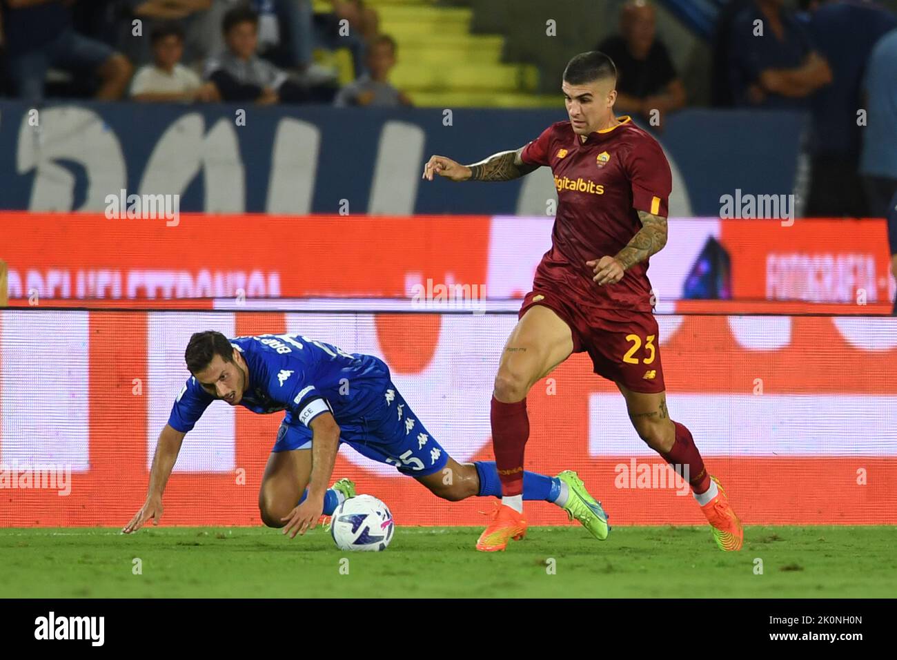 Filippo Bandinelli (Empoli)Gianluca Mancini (Roma) during the Italian ...