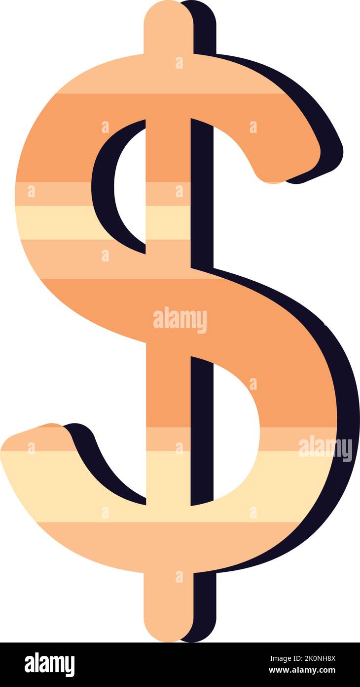 flat dollar symbol Stock Vector Image & Art - Alamy