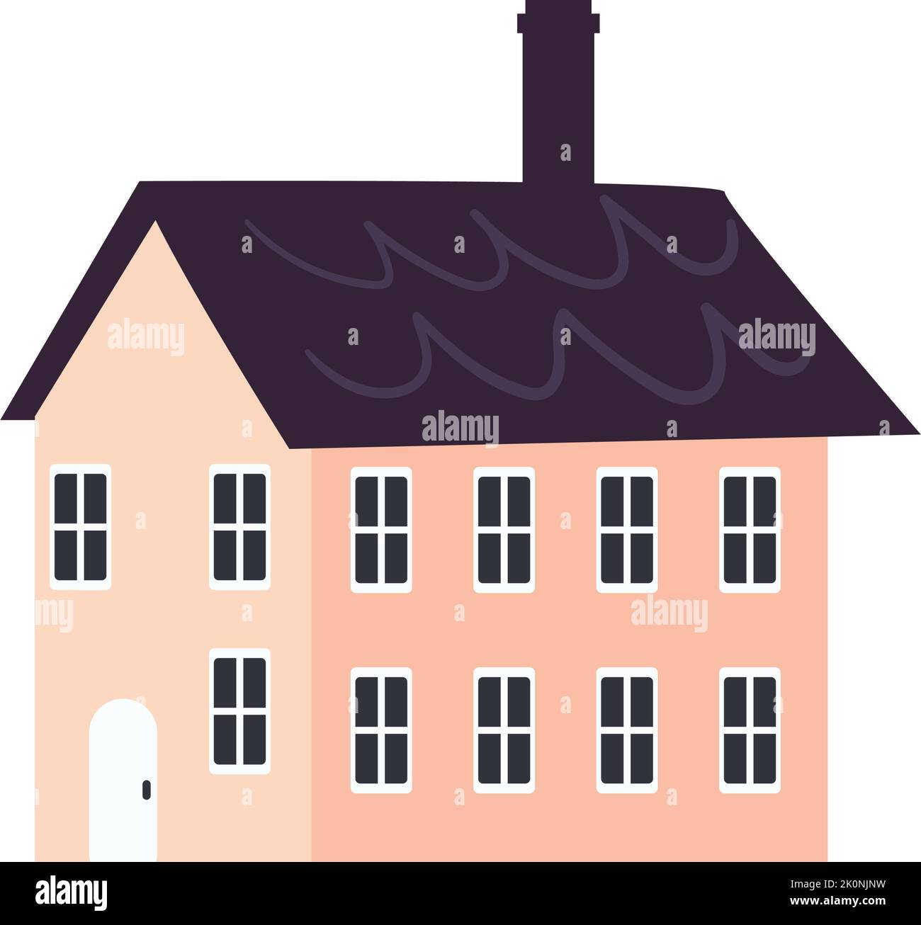 flat beige house Stock Vector Image & Art - Alamy