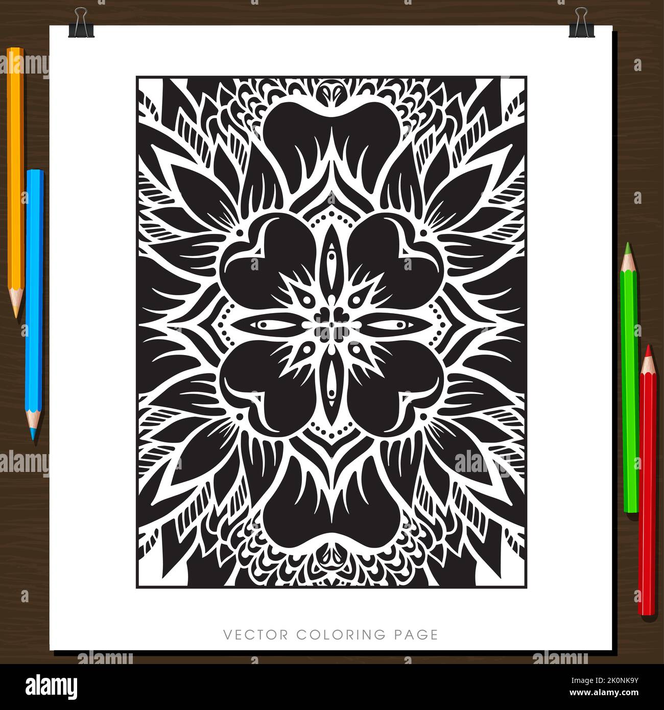 How to draw mandala art hi-res stock photography and images - Alamy