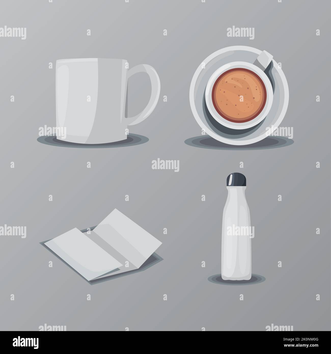 flat mockup items Stock Vector Image & Art - Alamy