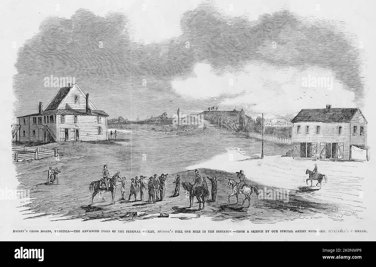 Bailey's Crossroads, Virginia - The advanced posts of the Federal ...