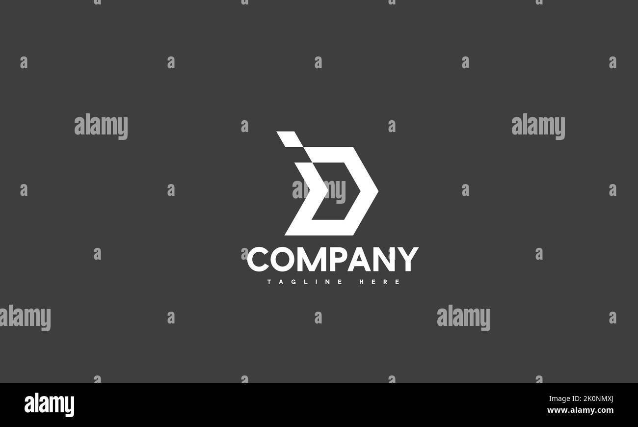 minimal letter D logo template Stock Vector Image & Art - Alamy