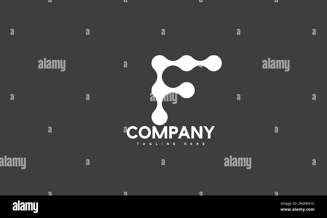 minimal letter F logo template Stock Vector Image & Art - Alamy