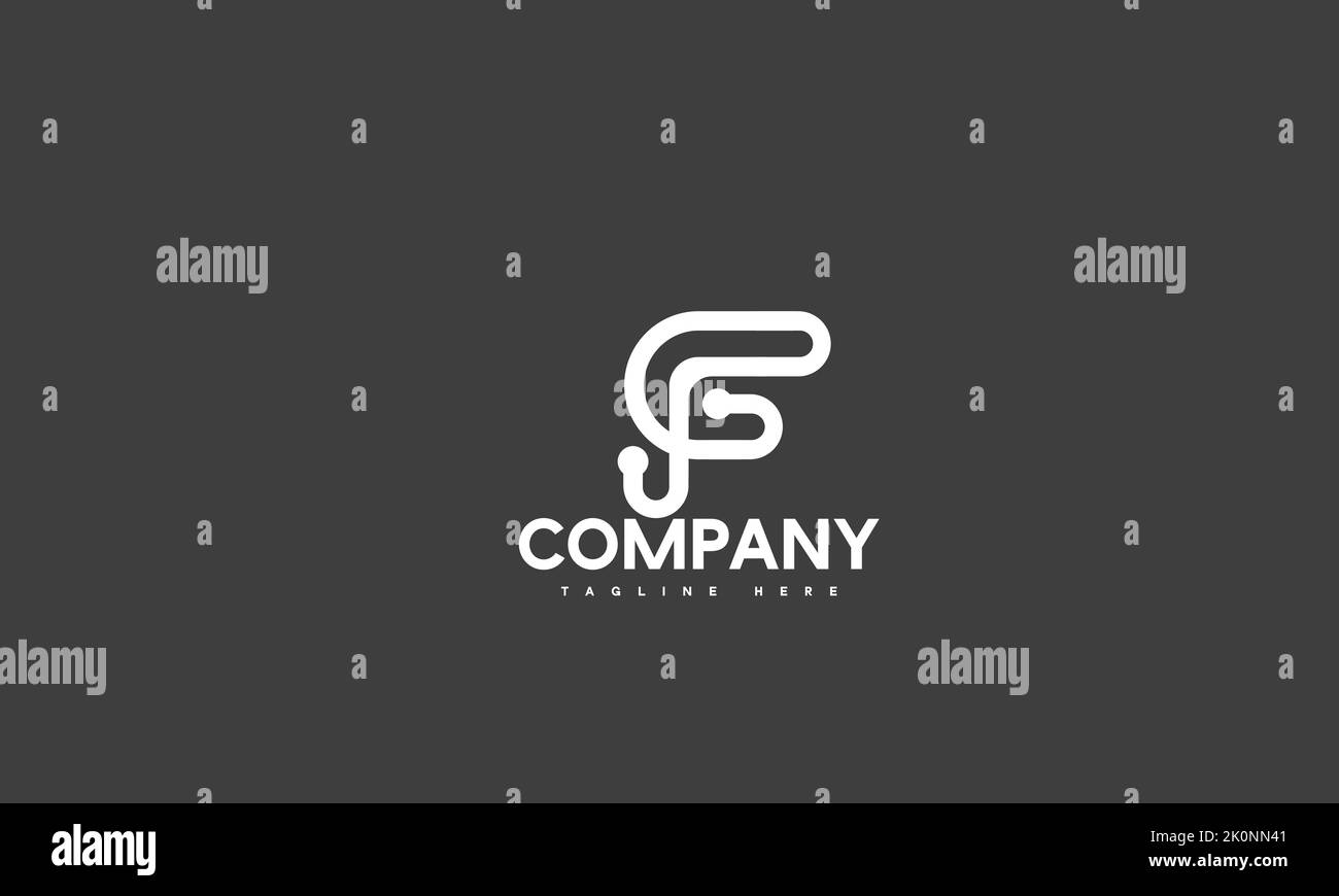 minimal letter F logo template Stock Vector Image & Art - Alamy