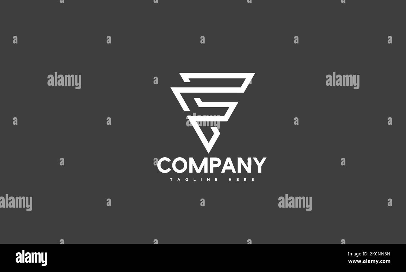 minimal letter F logo template Stock Vector Image & Art - Alamy