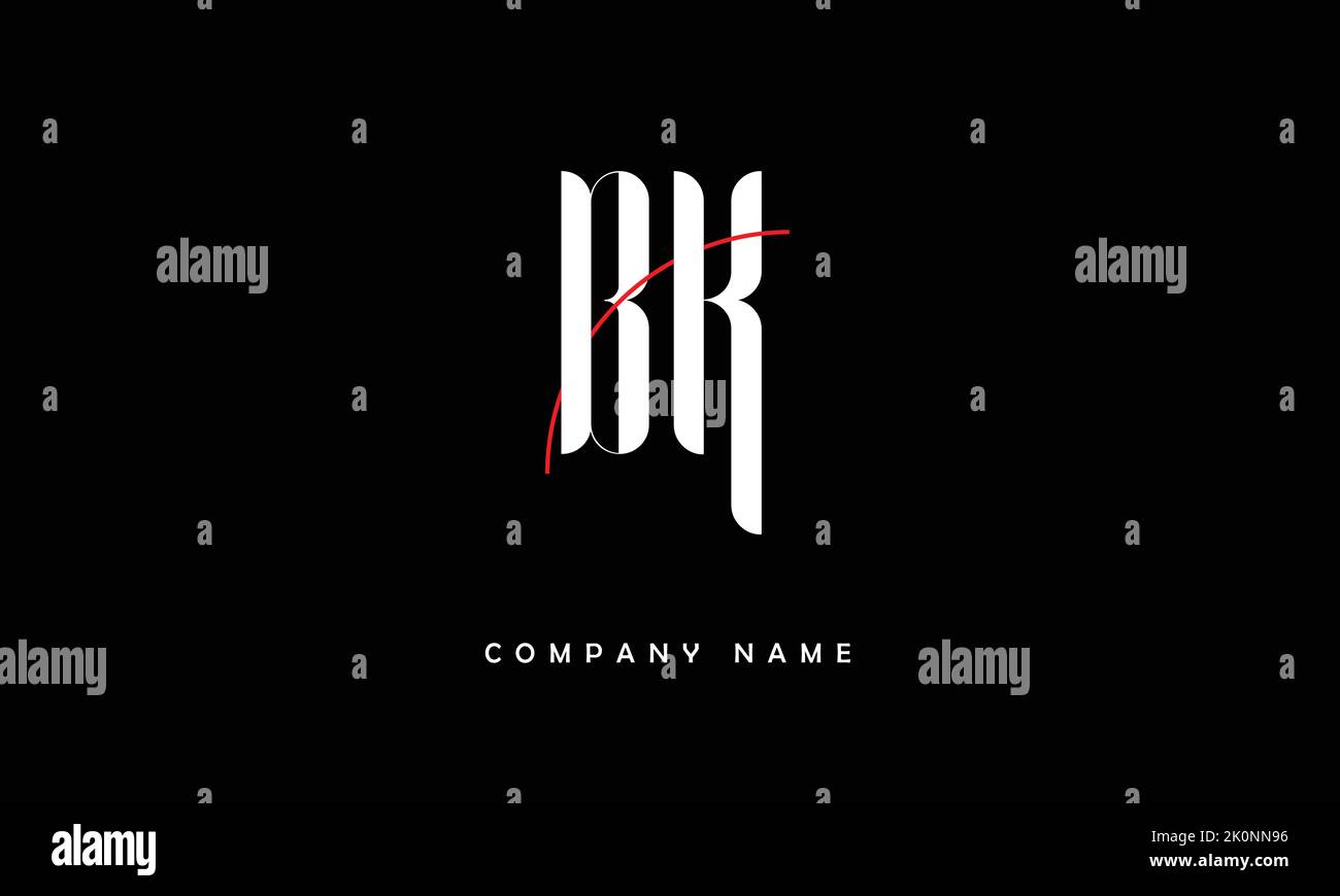 BK, KB Abstract Letters Logo Monogram Stock Vector Image & Art - Alamy