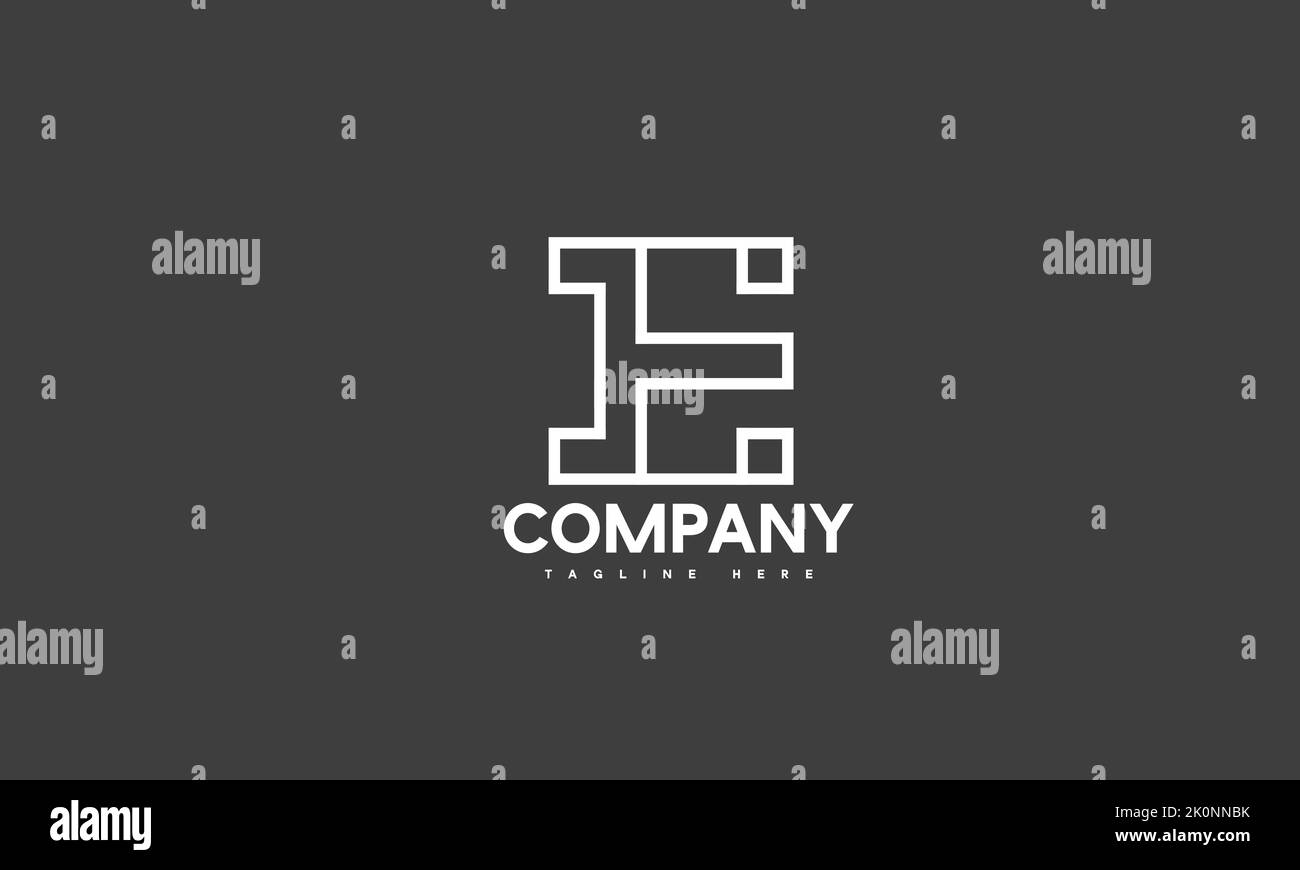 minimal letter E logo template Stock Vector Image & Art - Alamy