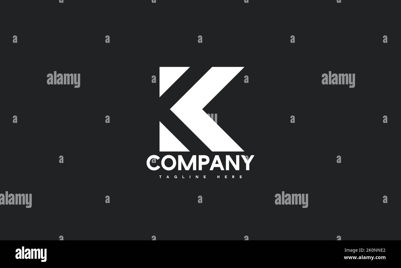 minimal letter K logo template Stock Vector Image & Art - Alamy