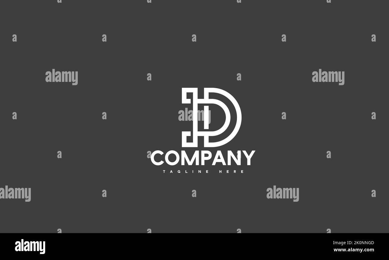 minimal letter D logo template Stock Vector Image & Art - Alamy