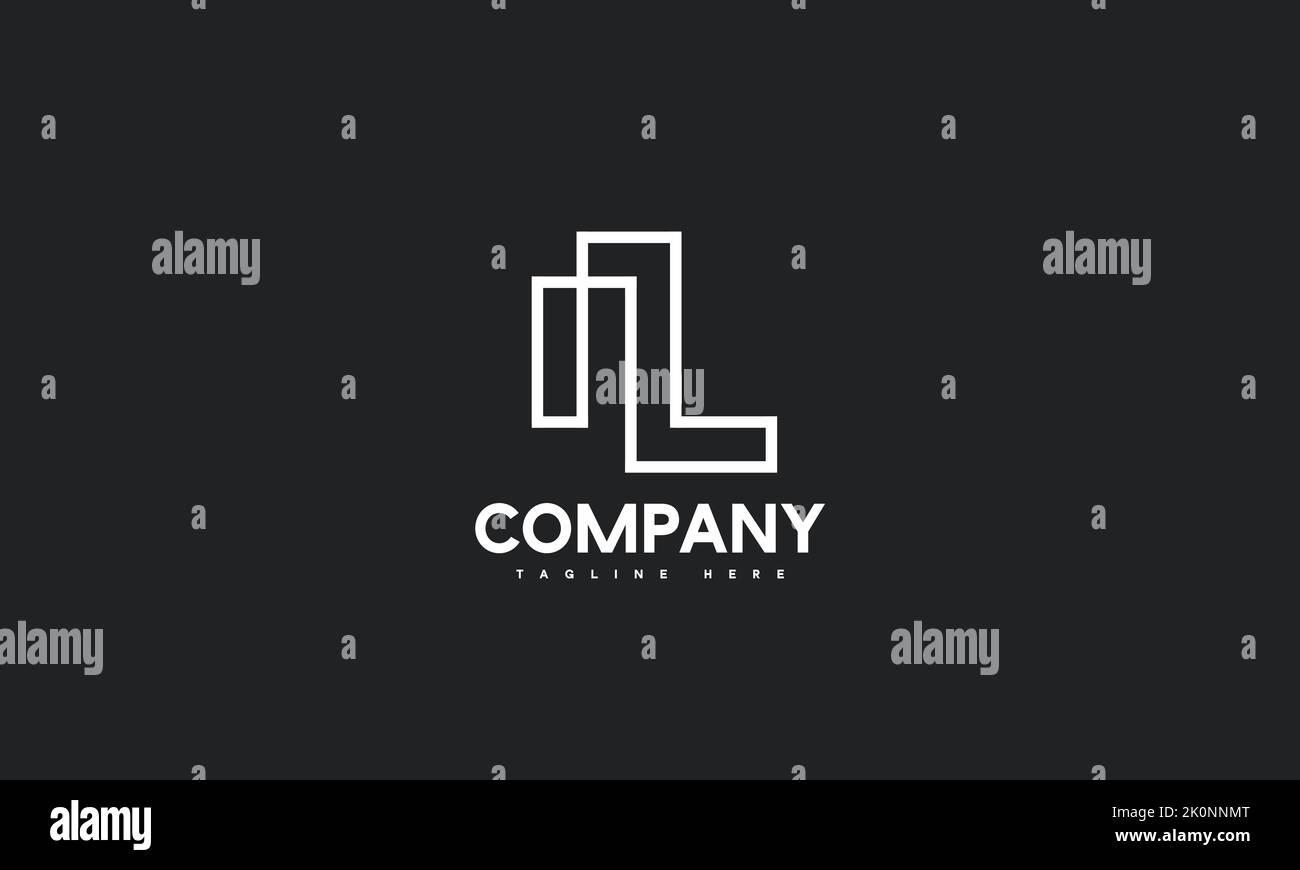 minimal letter L logo template Stock Vector Image & Art - Alamy