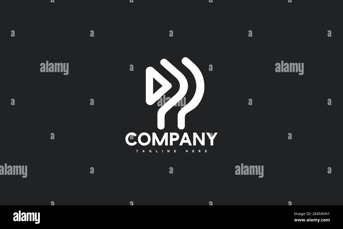 minimal letter P logo template Stock Vector Image & Art - Alamy