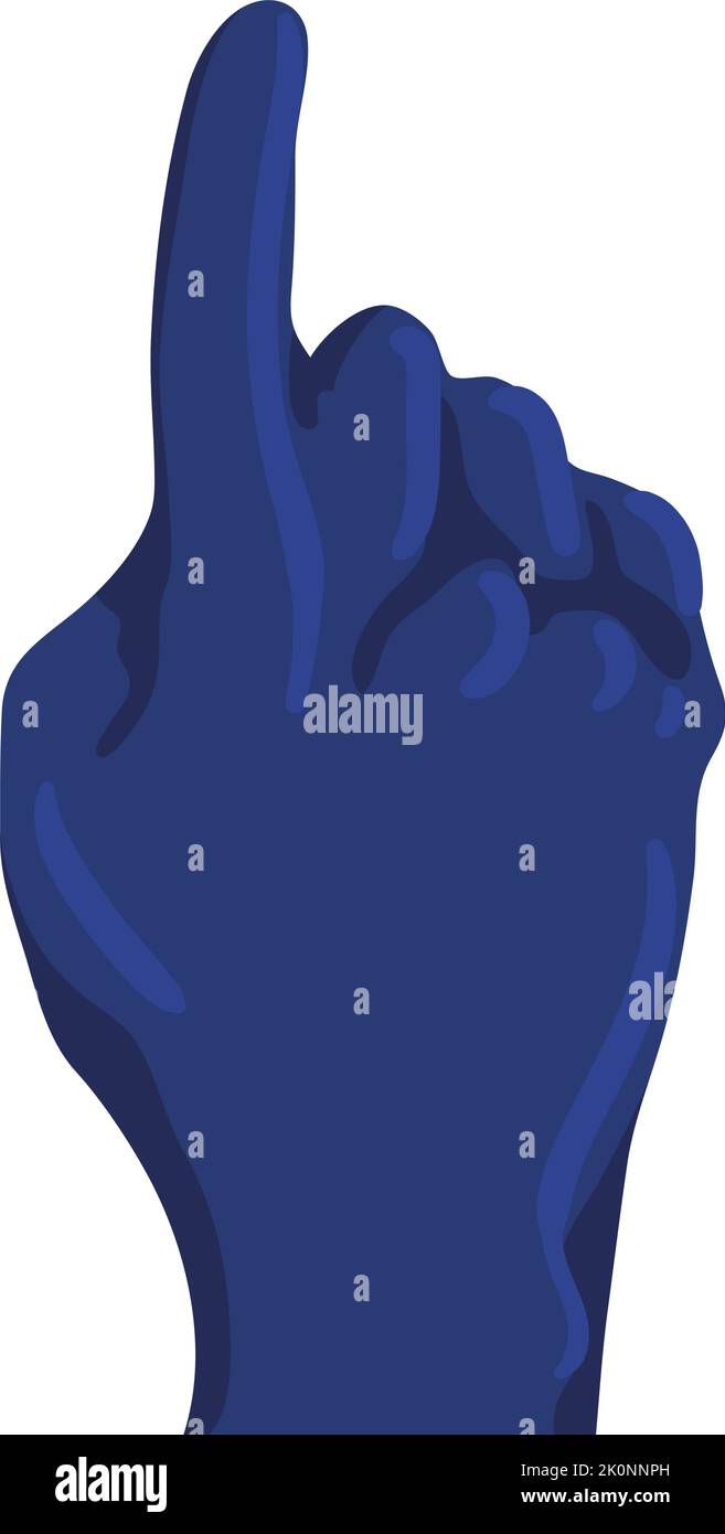 blue pointing hand Stock Vector Image & Art - Alamy