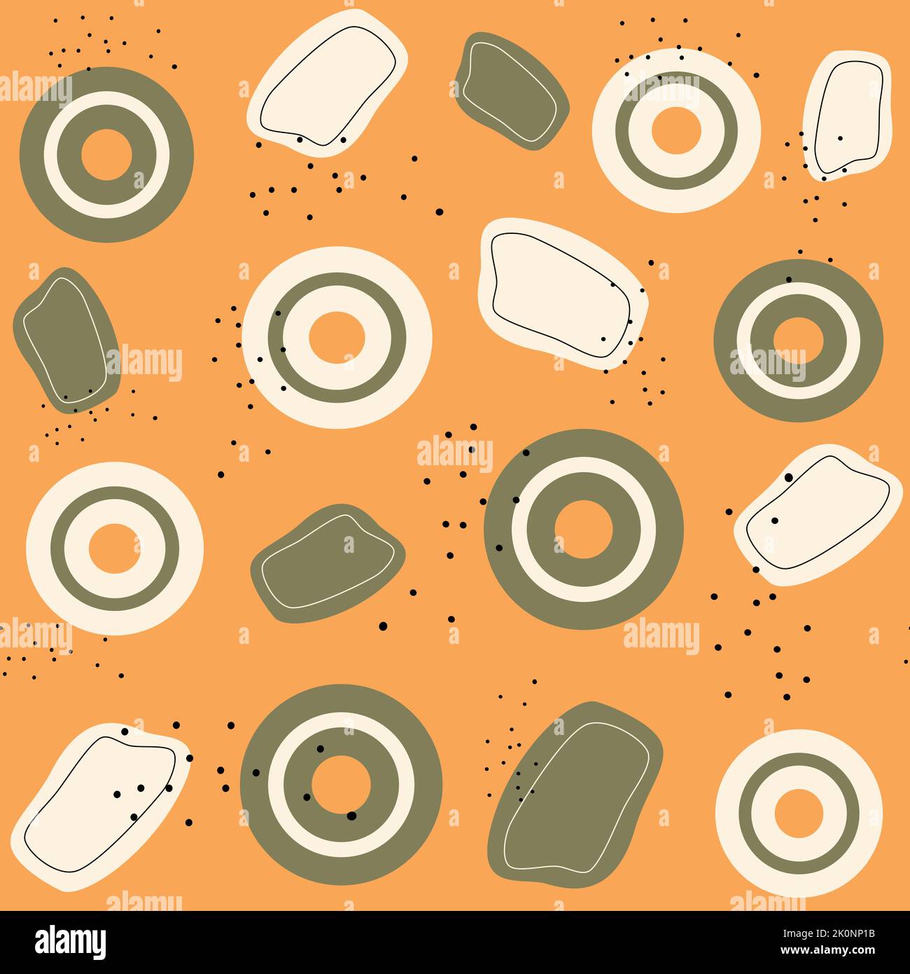 Cute modern terracotta abstract seamless vector pattern background ...
