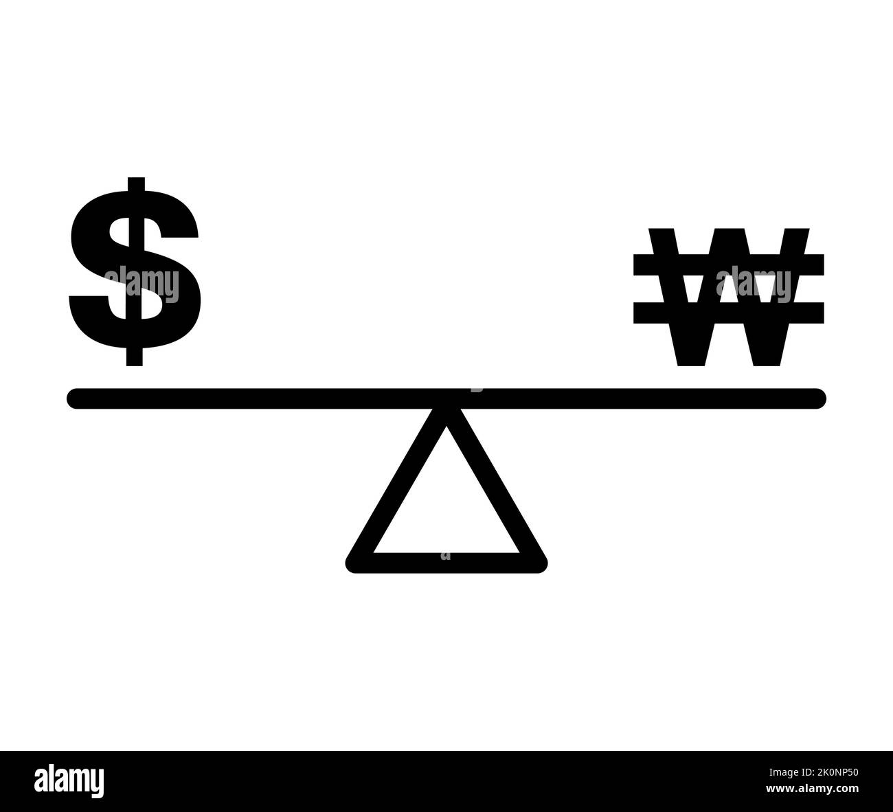 Balance dollar harmony justice vector icon isolated on background ...