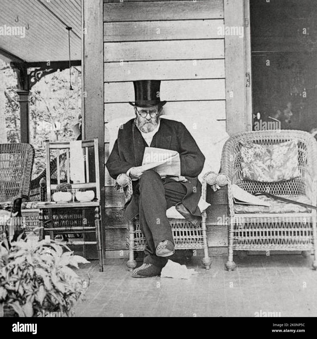Last photograph taken of president Ulysses S. Grant on his summer home ...