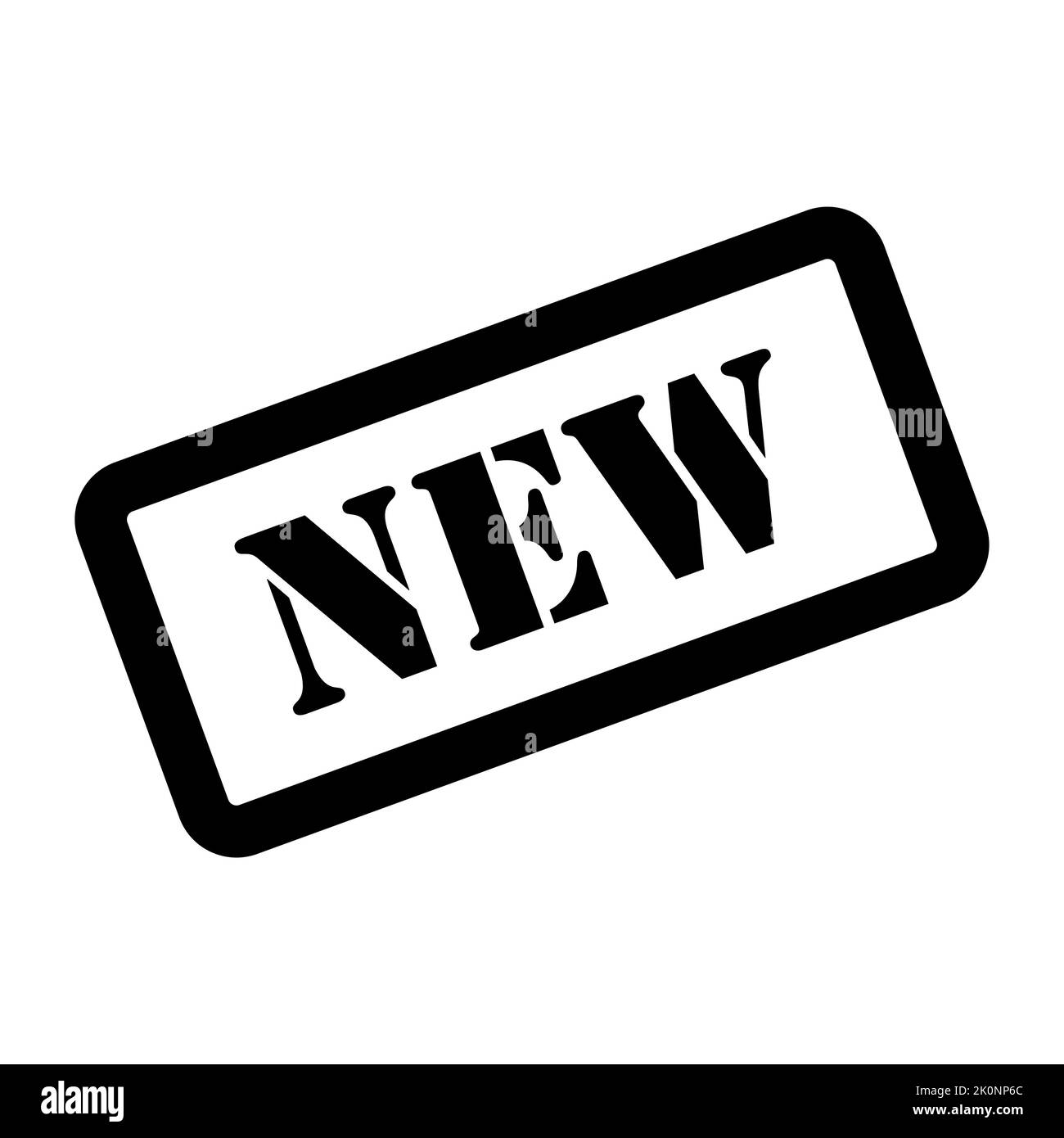 New stamp symbol, label sticker sign button, text banner vector ...