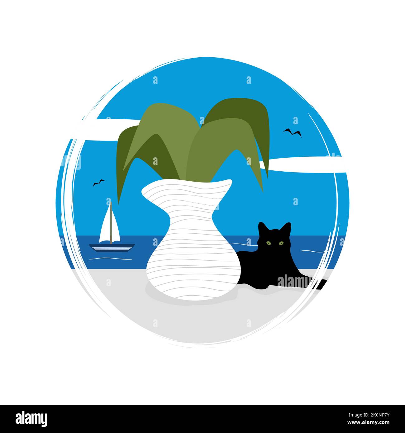 Greek day cruise Cut Out Stock Images & Pictures - Alamy