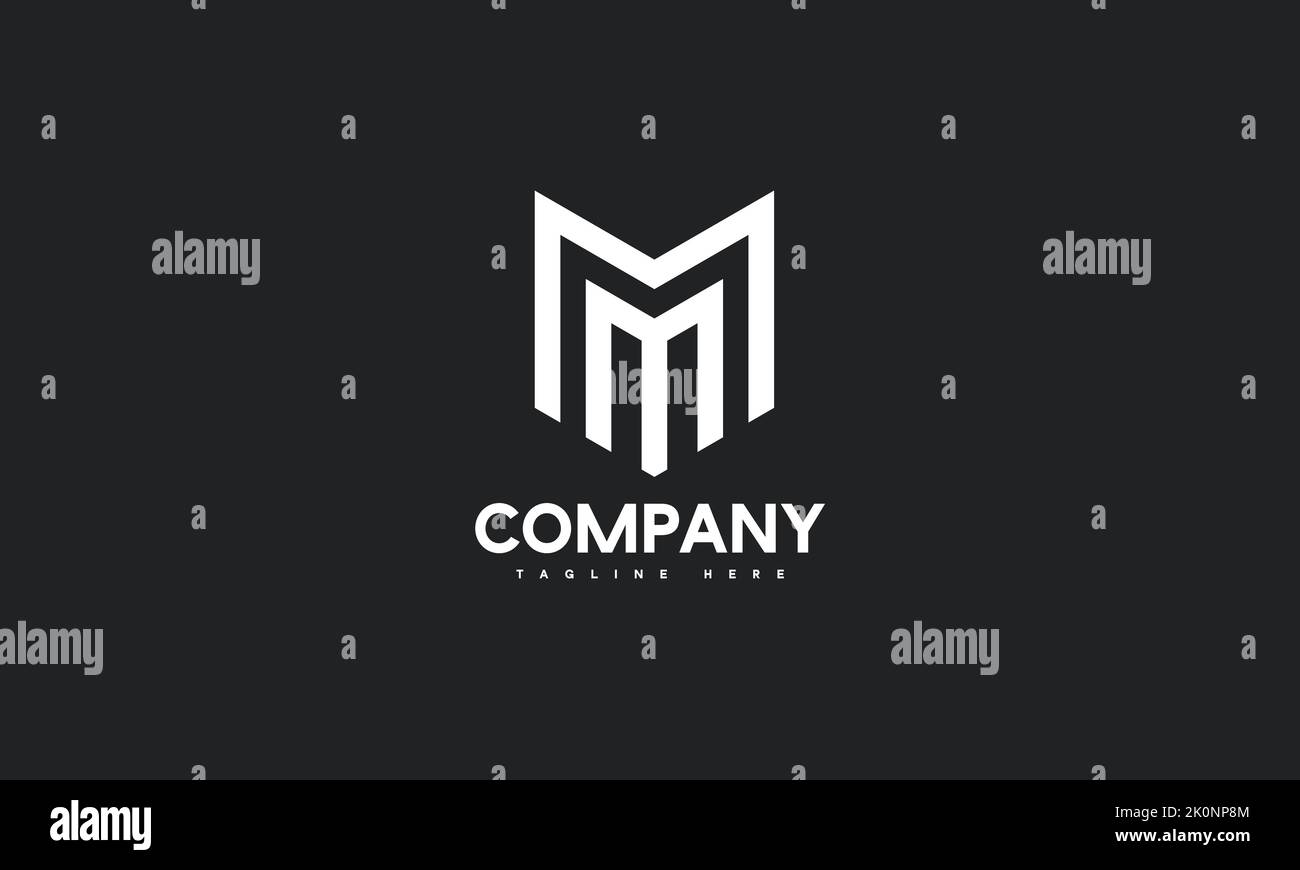 minimal letter M logo tremplate Stock Vector Image & Art - Alamy