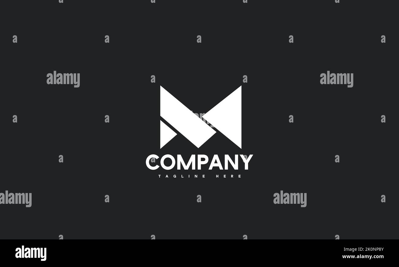 minimal letter M logo tremplate Stock Vector Image & Art - Alamy