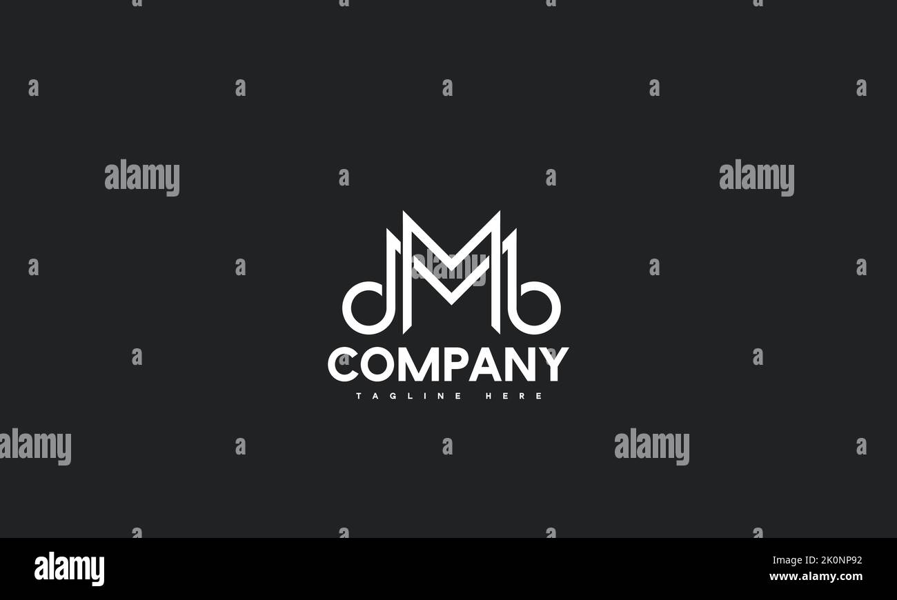 minimal letter M logo tremplate Stock Vector Image & Art - Alamy