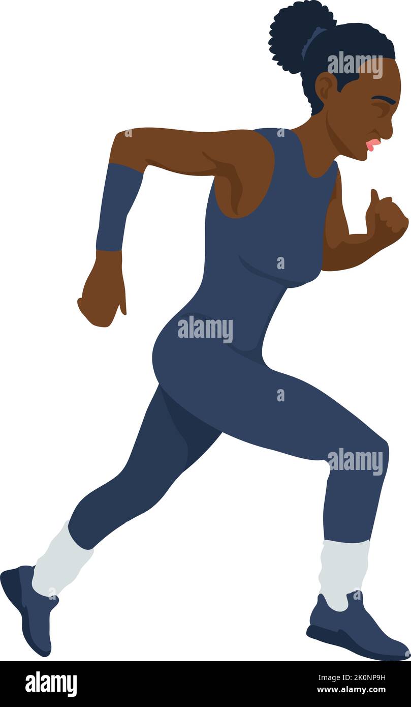 running woman illustration Stock Vector Image & Art - Alamy