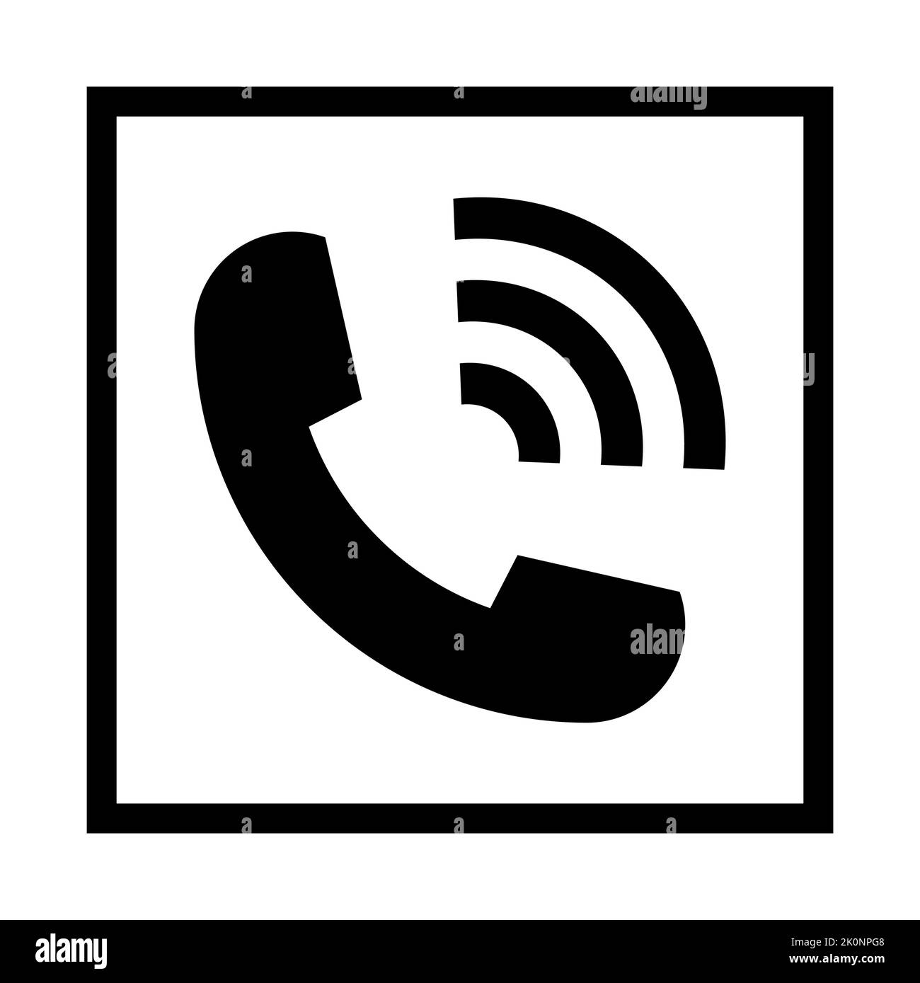 Mobile telephone symbol, smartphone icon button, chat web internet ...