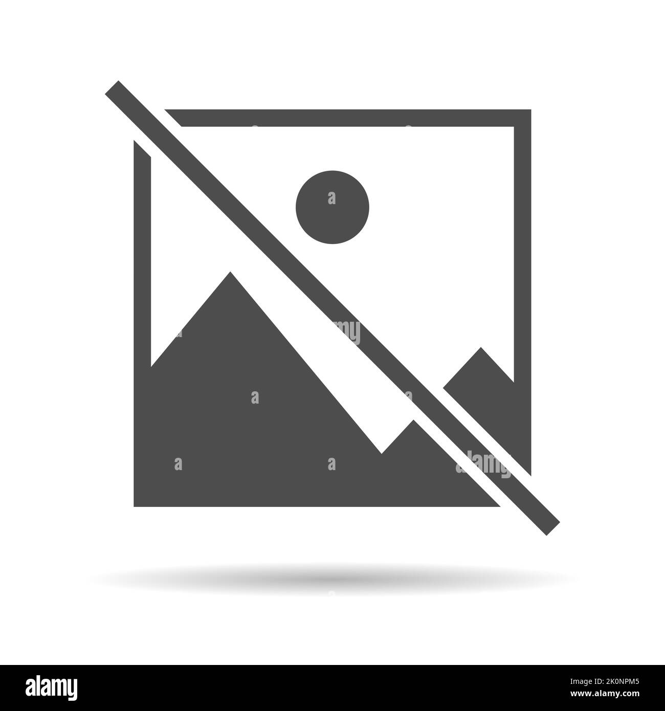 No image vector symbol shadow, missing available icon. No gallery for ...