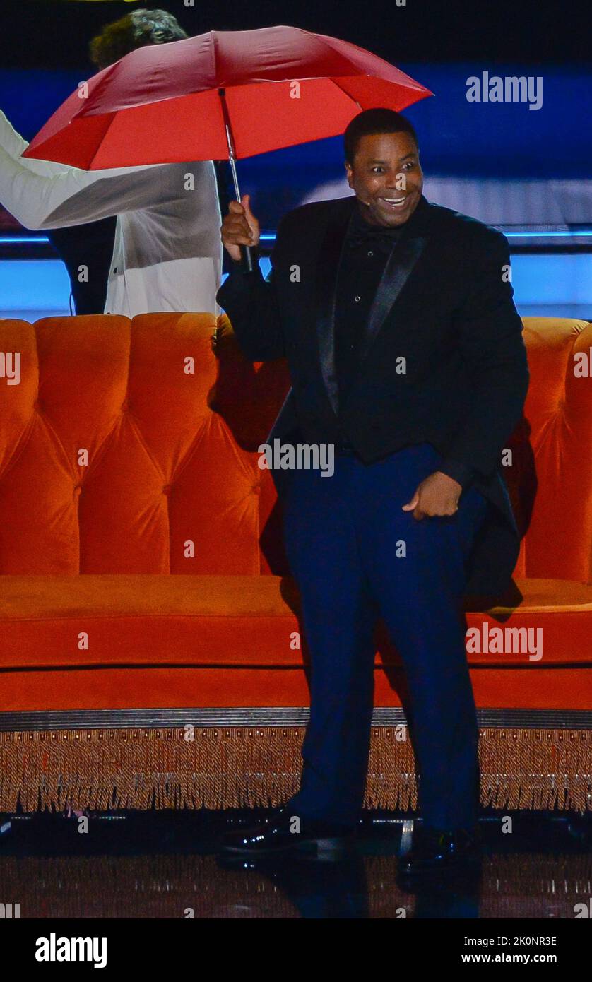 Los Angeles, United States. 12th Sep, 2022. Host Kenan Thompson appears ...