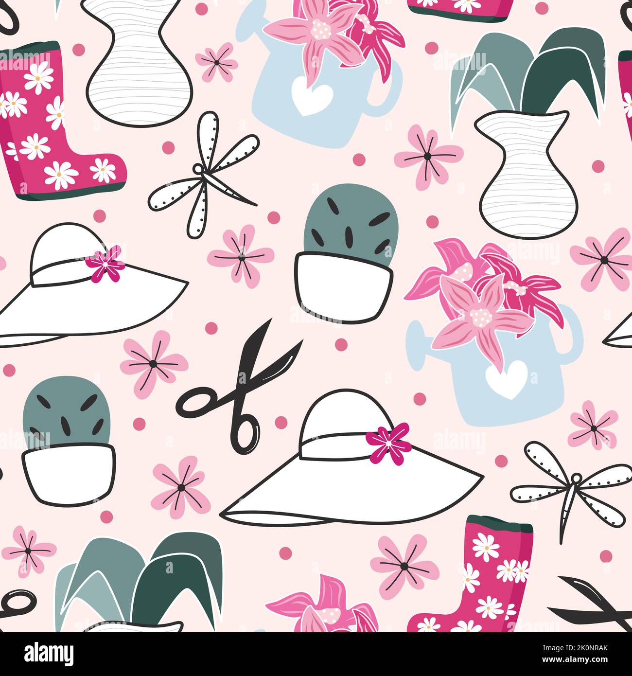 Cute lovely beautiful abstract seamless vector pattern background ...