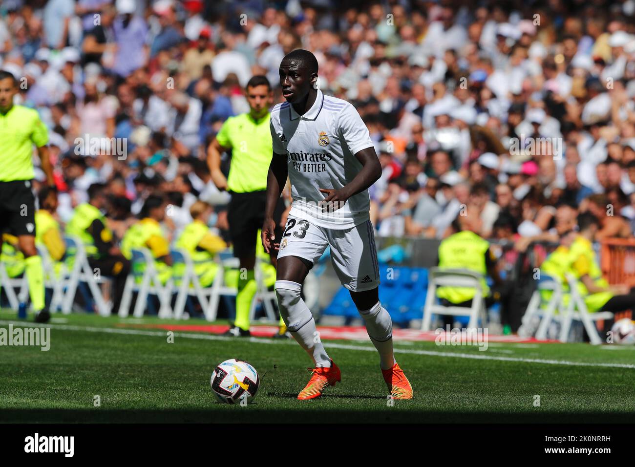 Madrid, Spain. 11th Sep, 2022. Ferland Mendy (Real) Football/Soccer ...