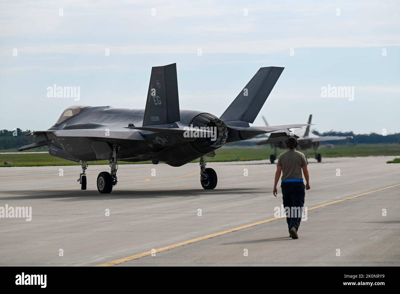 A U.S. Air Force maintainer with the 33rd Fighter Wing, Eglin Air Force ...