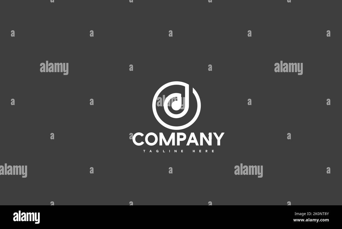 minimal letter D logo template Stock Vector Image & Art - Alamy