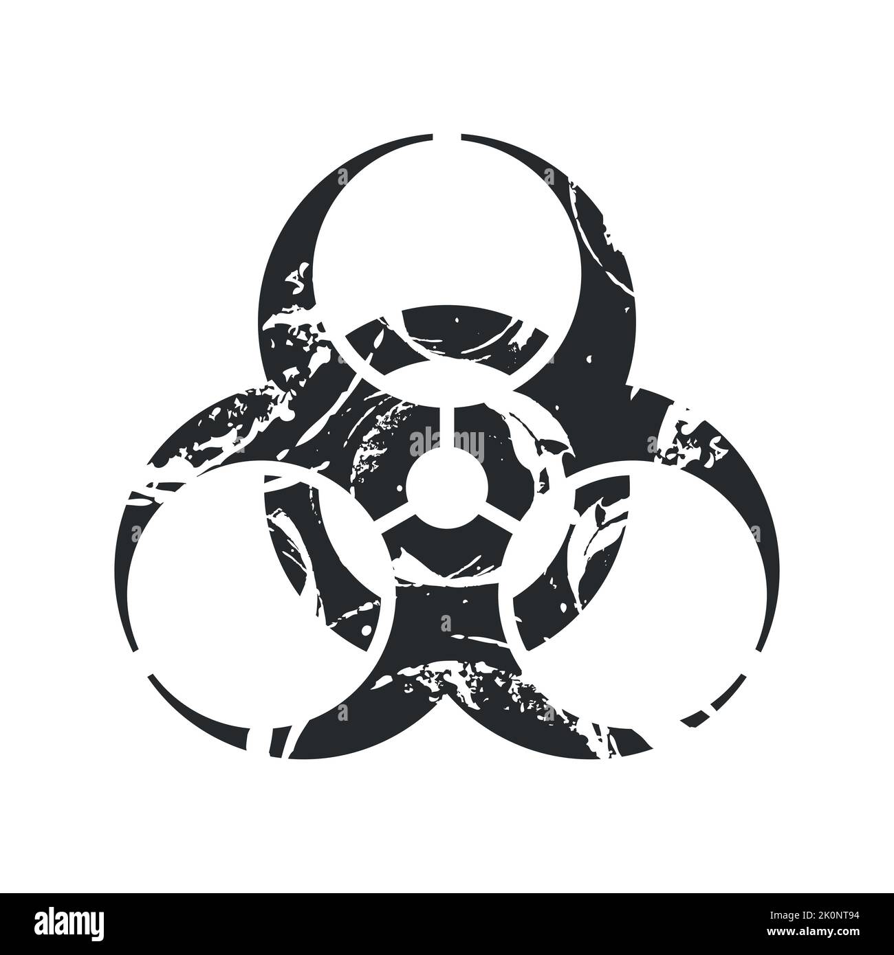 biohazard sign warning vintage style pictogram icon. Biological hazard ...