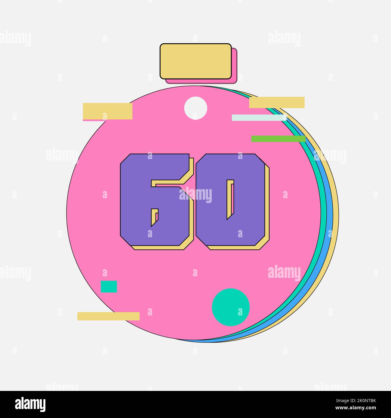 60 minutes timer, stopwatch or countdown icon. Time measure. Chronometr ... 60 minutes timer, stopwatch or countdown icon. Time measure. Chronometr ...