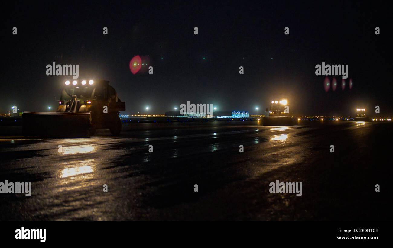 U.S. Airmen, assigned to the 577th Expeditionary Prime BEEF Squadron ...