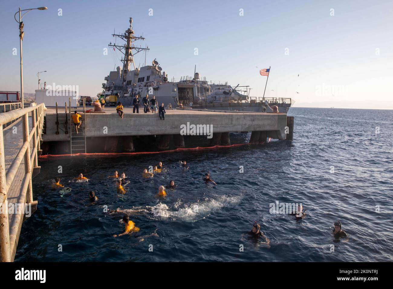 220908-N-EH998-1062 PORT OF AQABA, Jordan (Sept. 8, 2022) Sailors ...