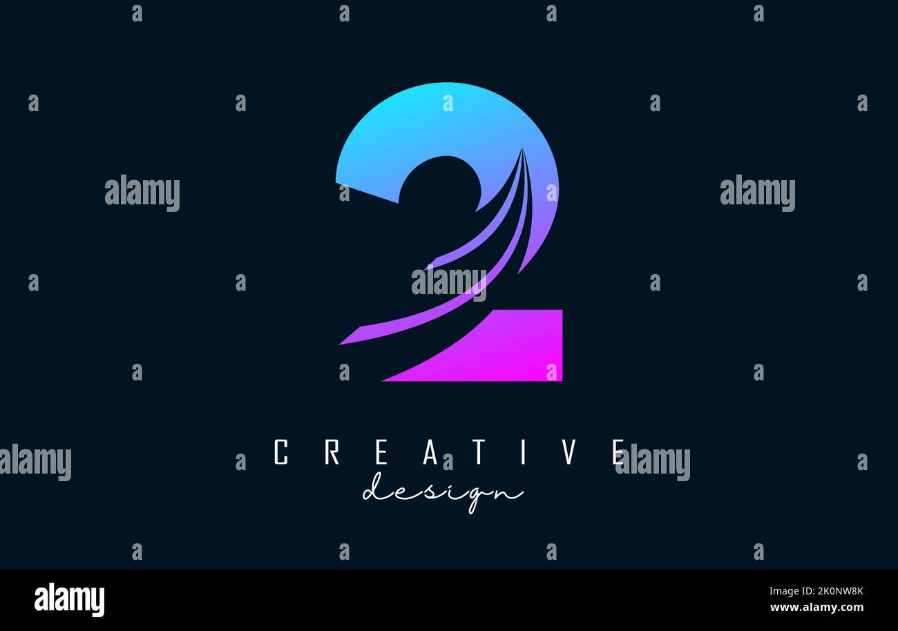 Road number 2 Stock Vector Images - Alamy